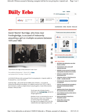 Fillable Online David 'Martin' Burridge, who lives near Fordingbridge ...