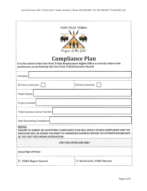 Fort Peck Tero - Fill Online, Printable, Fillable, Blank | pdfFiller