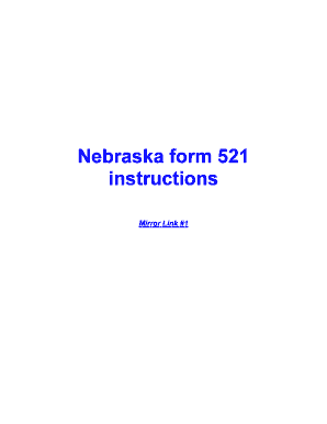 Fillable Online BNebraska form 521b instructions - WordPresscom Fax ...