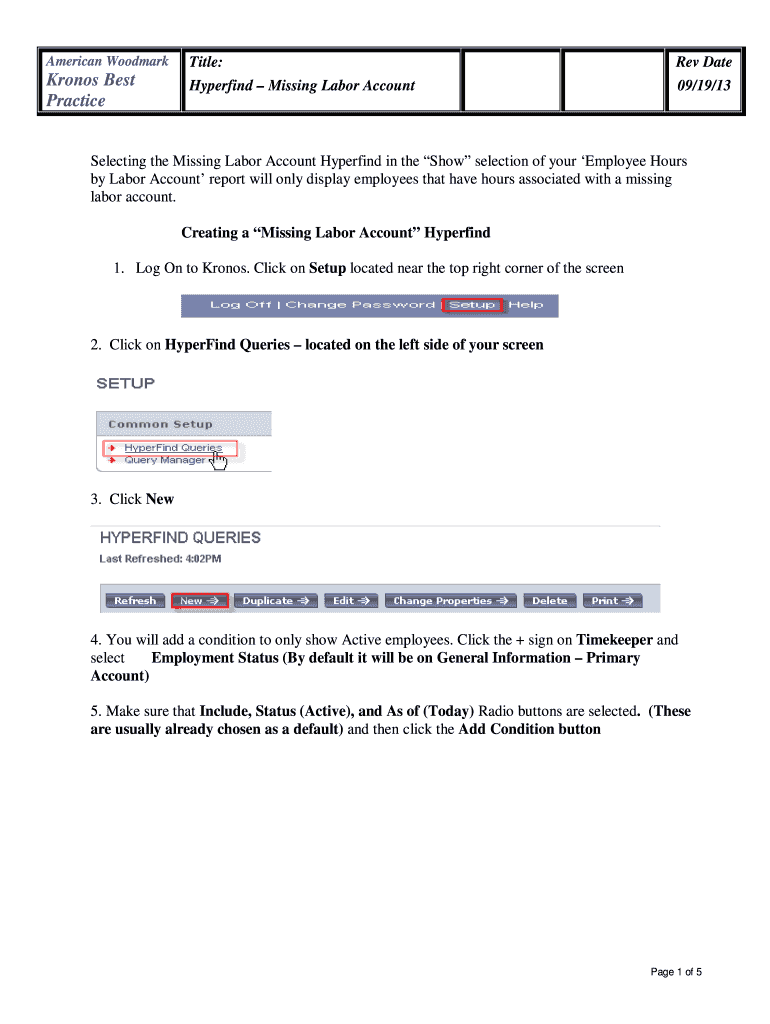 Fillable Online Hyperfind Missing Labor Account Fax Email Print - pdfFiller