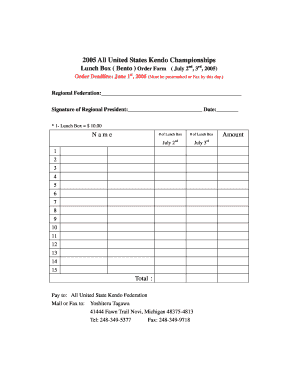 Fillable Online Bento form Fax Email Print - pdfFiller