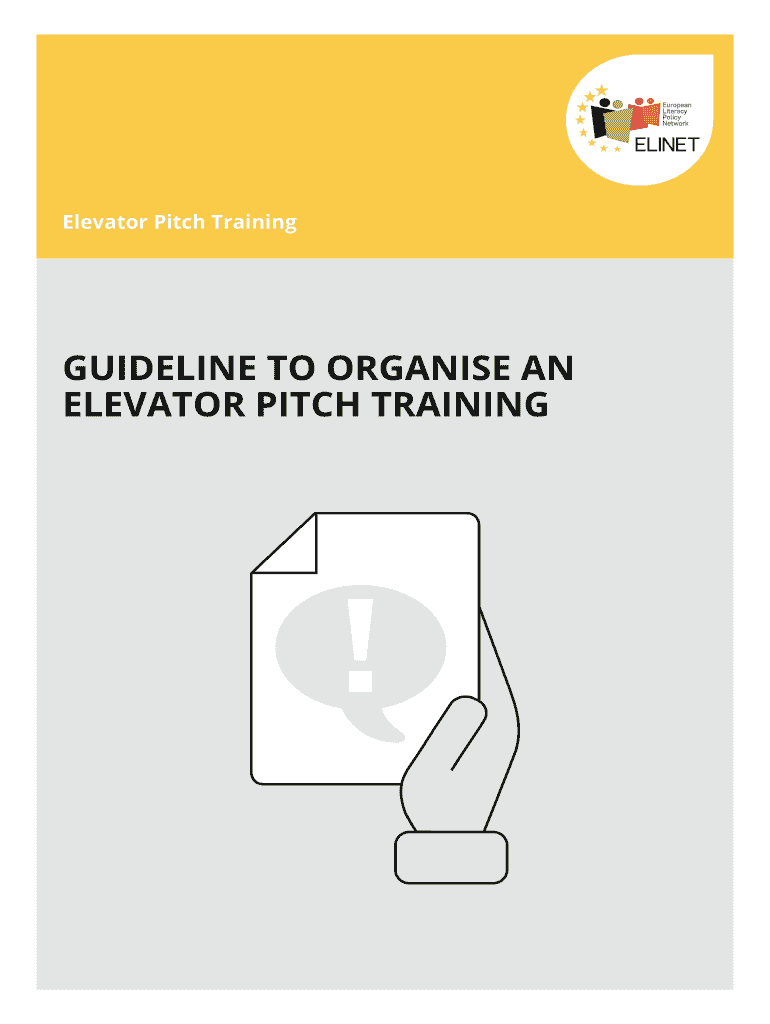 Fillable Online Elevator Pitch Training Fax Email Print - pdfFiller