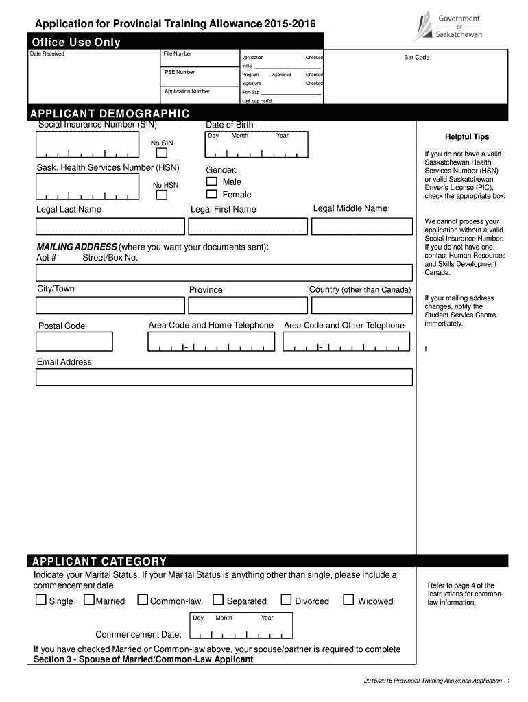 Fillable Online Office Use Only APPLICANT DEMOGRAPHIC APPLICANT ...