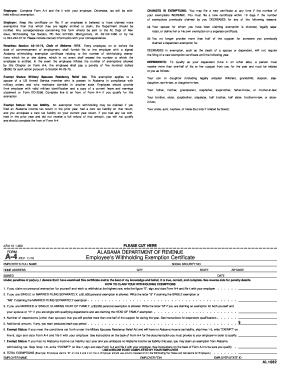 Fillable Online Form A-4: Employee's Withholding Exemption Certificate ...