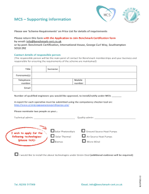 Fillable Online benchmark-cert co MCS Supporting information ...