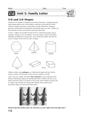 Fillable Online Unit 5: Family Letter Fax Email Print - pdfFiller