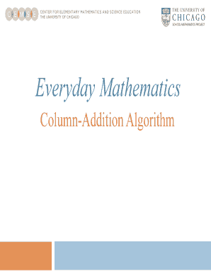 Fillable Online The column-addition algorithm involves: Fax Email Print ...