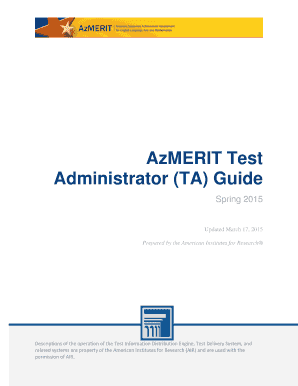 Fillable Online AzMERIT Test Fax Email Print - pdfFiller