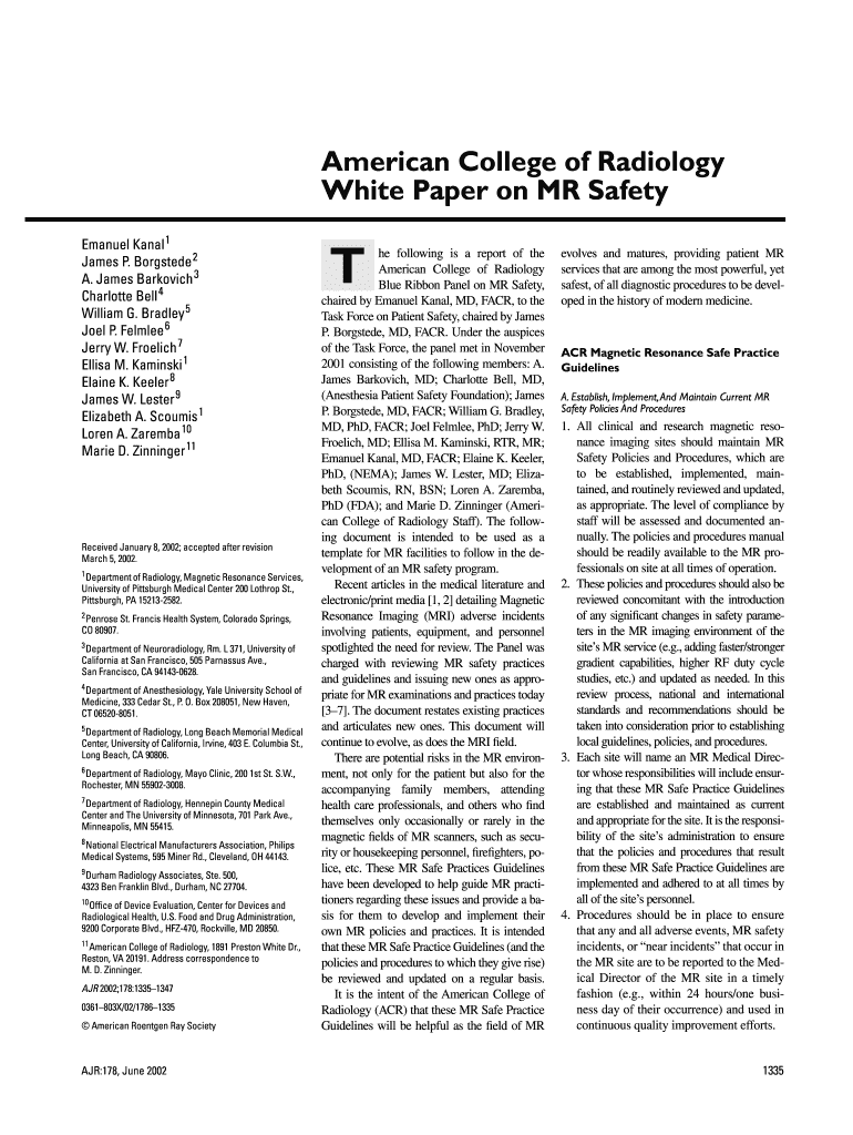 Fillable Online biac duke White Paper on MR Safety - biac duke Fax ...