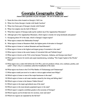 Fillable Online mrstanleysclass Georgia Geography Quiz - Mr Stanleys ...