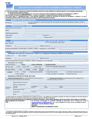 Formulaire 501 - Remplir en ligne, Imprimé, Fillable, Vide | pdfFiller