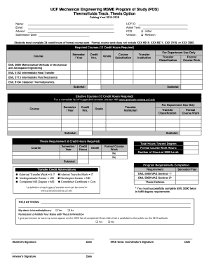 Fillable Online mae ucf Clear POS Print POS UCF Mechanical Engineering ...