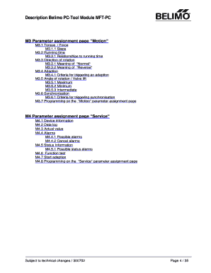 Fillable Online belimo BBelimob PC-Tool V2 Online Help choise of topic ...