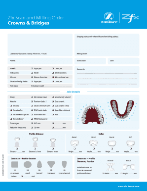 Fillable Online Crowns Bridges Fax Email Print - pdfFiller