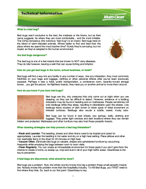 Fillable Online What is a bed bug Fax Email Print - pdfFiller