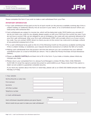 Fillable Online jfml co Cash withdrawal request form - JFM - jfml co ...