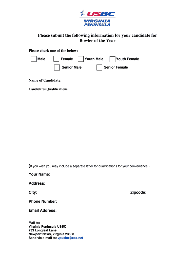 Fillable Online vpusbc Please submit the following information for your ...