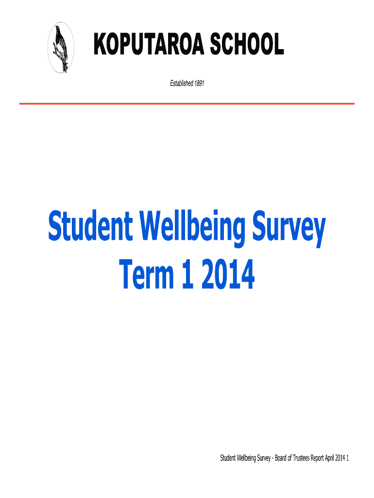 Fillable Online Student Wellbeing Survey Fax Email Print - pdfFiller