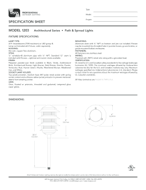 Fillable Online MODEL 1203 Fax Email Print - pdfFiller