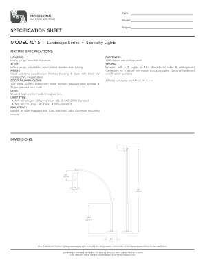 Fillable Online MODEL 4015 Fax Email Print - pdfFiller