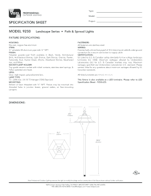 Fillable Online MODEL 9250 Fax Email Print - pdfFiller