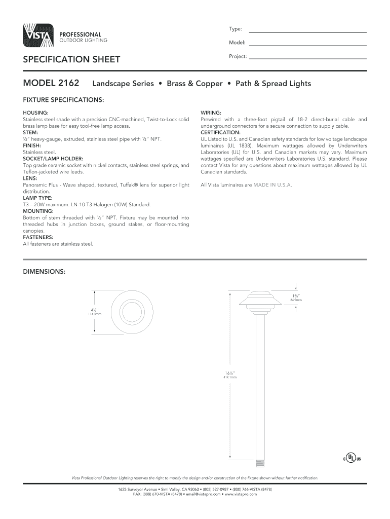 Fillable Online MODEL 2162 Fax Email Print - pdfFiller
