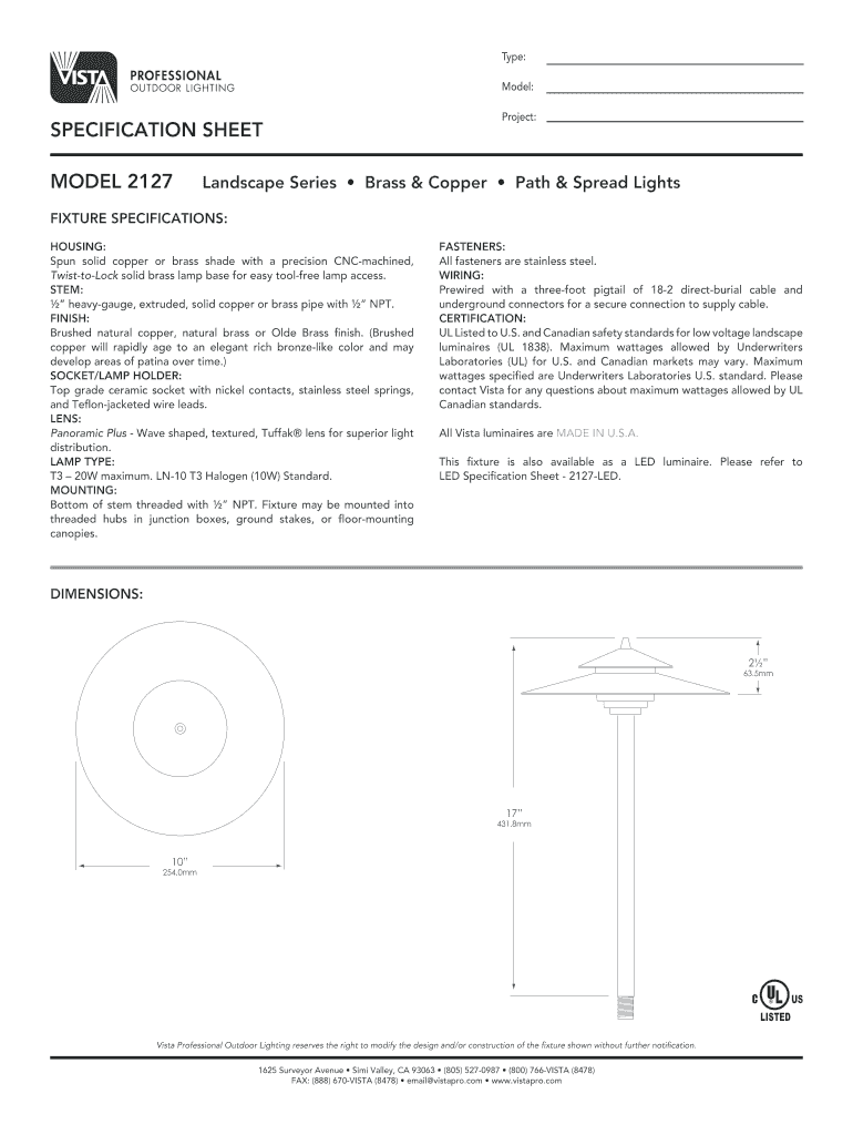 Fillable Online MODEL 2127 Fax Email Print - pdfFiller