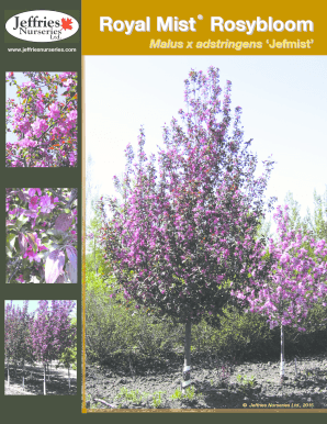 Royal Mist Crabapple - Fill Online, Printable, Fillable, Blank | pdfFiller
