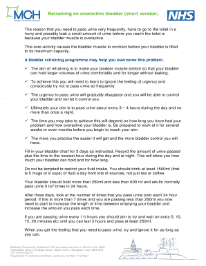 Fillable Online Retraining an overactive bladder (short version) Fax ...