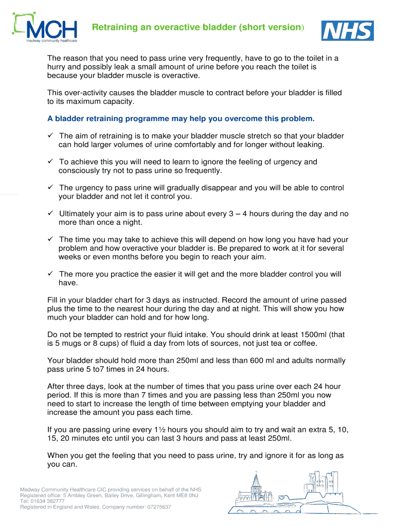 Fillable Online Retraining an overactive bladder (short version) Fax ...