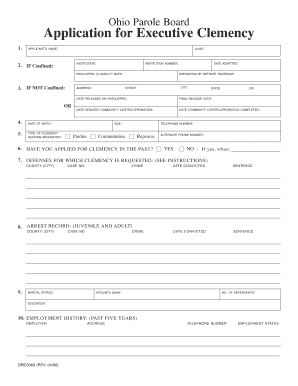 Fillable Online Ohio Parole Board 1 Fax Email Print - pdfFiller