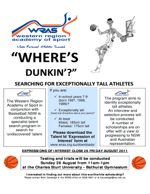 Fillable Online wras org Where Regional Athletes Succeed WHERES - wras ...