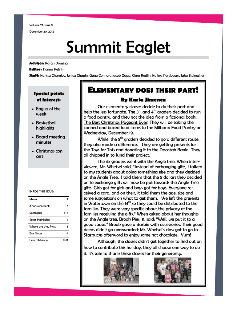 Fillable Online summit k12 sd Summit Eaglet Issue 9.pdf - Summit School Home Page - summit k12 ...