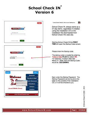 Fillable Online To start School Check IN, click on your Desktop icon ...