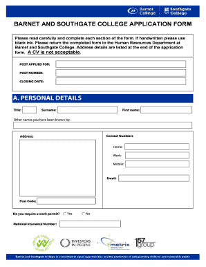 Fillable Online A PERSONAL DETAILS - Eteach Fax Email Print - pdfFiller
