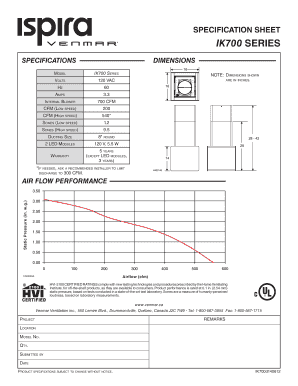 Fillable Online Specifications Document - Venmar Fax Email Print ...