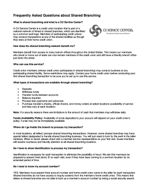 Fillable Online Frequently Asked Questions about Shared Branching Fax ...