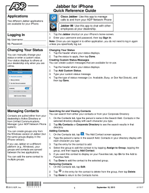 Fillable Online Jabber for iPhone Fax Email Print - pdfFiller