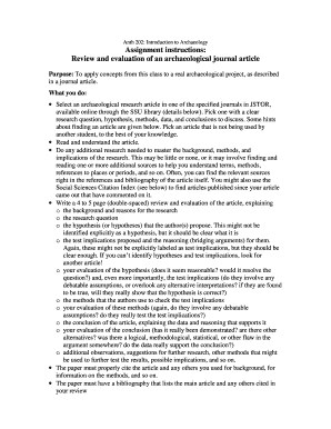 Fillable Online Anth 202: Introduction to Archaeology Fax Email Print ...