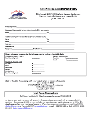 Fillable Online kcjea BKCJEAbKMCA Annual Summer Convention Fax Email ...