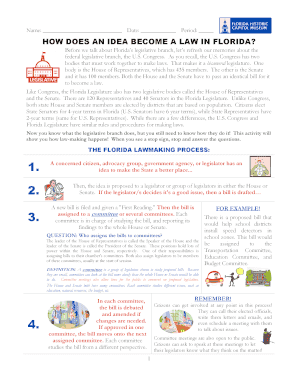 Fillable Online HOW DOES AN IDEA BECOME A LAW IN FLORIDANoPrezi1 Fax ...