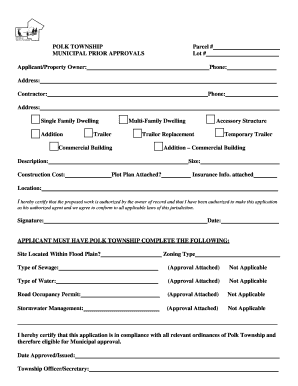Fillable Online Municipal Prior Approval Form Fax Email Print - pdfFiller