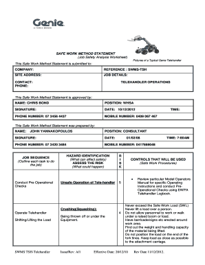 Fillable Online Pictures of a Typical Genie Telehandler Fax Email Print ...