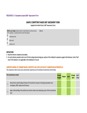 Fillable Online SAMPLE COMPETENCY-BASED 360 ASSESSMENT FORM Fax Email ...