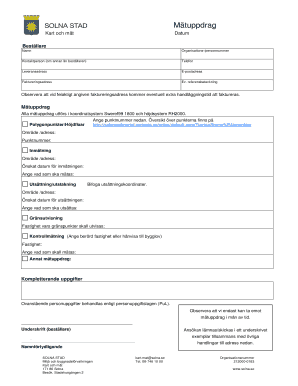 Fillable Online solna Kart och mt Fax Email Print - pdfFiller