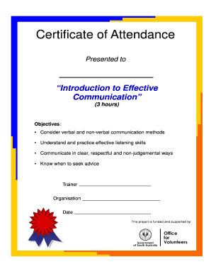 Fillable Online ofv sa gov Introduction to Effective Communication ...
