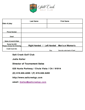 Fillable Online Club rental form Fax Email Print - pdfFiller