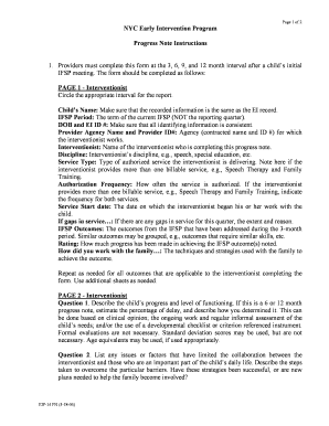 Fillable Online Progress Note Instructions Fax Email Print - pdfFiller