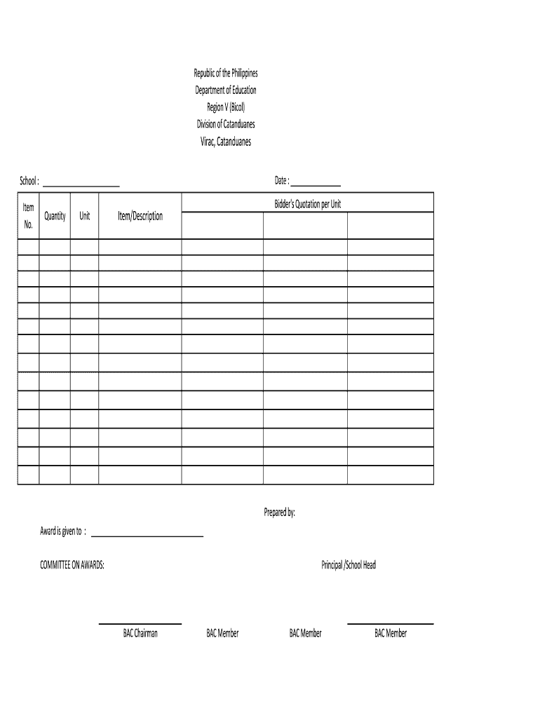 Fillable Online Abstract of Awards - deped catanduanes Fax Email Print ...