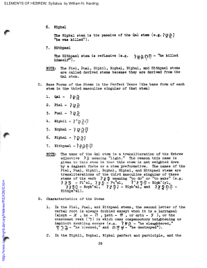 Fillable Online hardinglib ibri 6 Niphal The Niphal stem is the passive ...